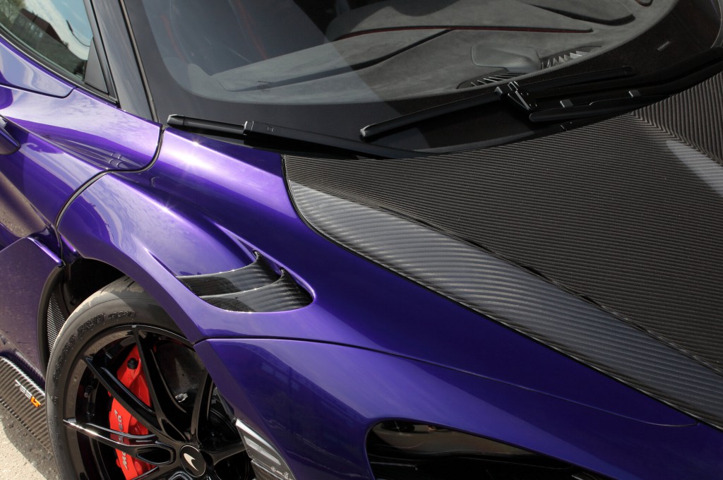 Purple McLaren 765 LT with 4x4 twill carbon parts / TopCar