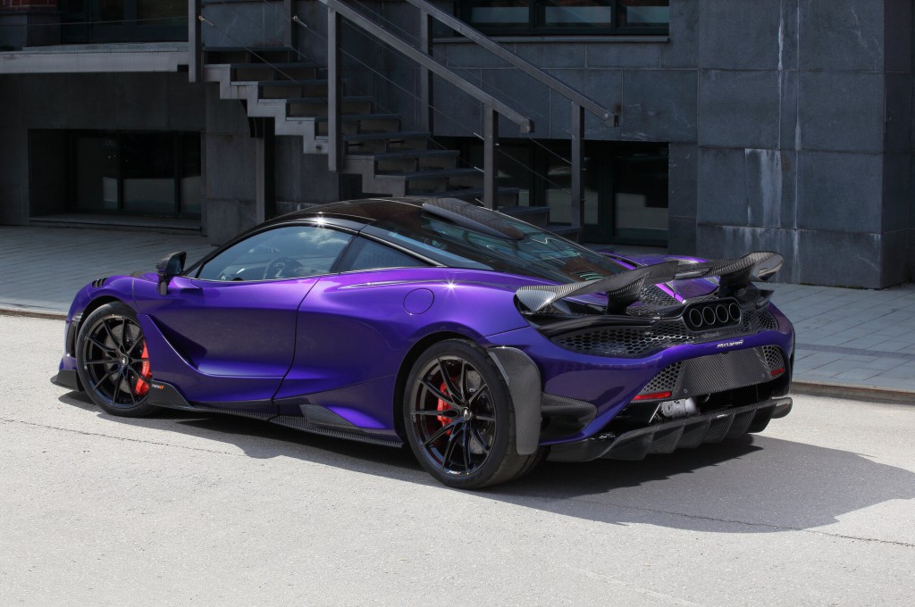 Purple McLaren 765 LT with 4x4 twill carbon parts / TopCar