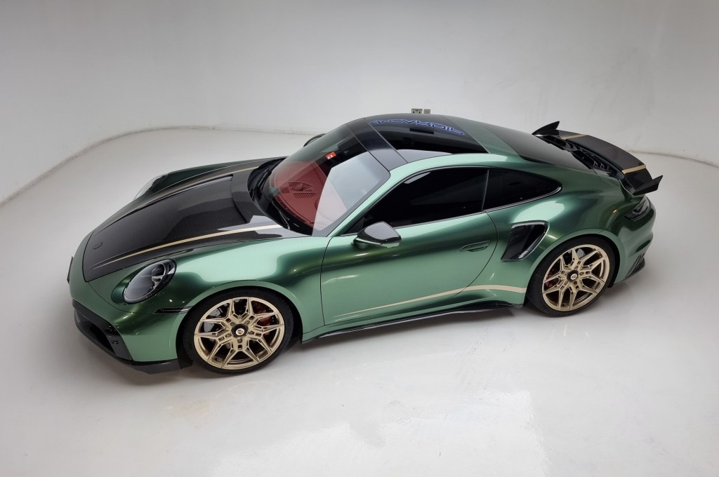 Porsche 992 Turbo S with TopCar Design Light Pack carbon fiber ...