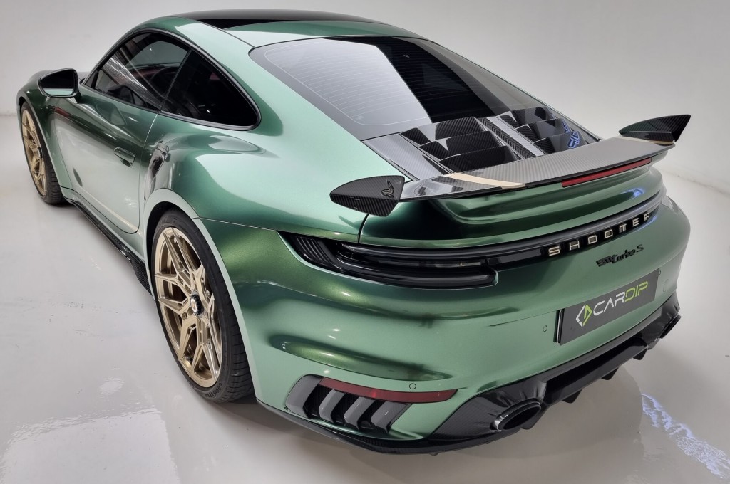 Porsche 992 Turbo S with TopCar Design Light Pack carbon fiber ...