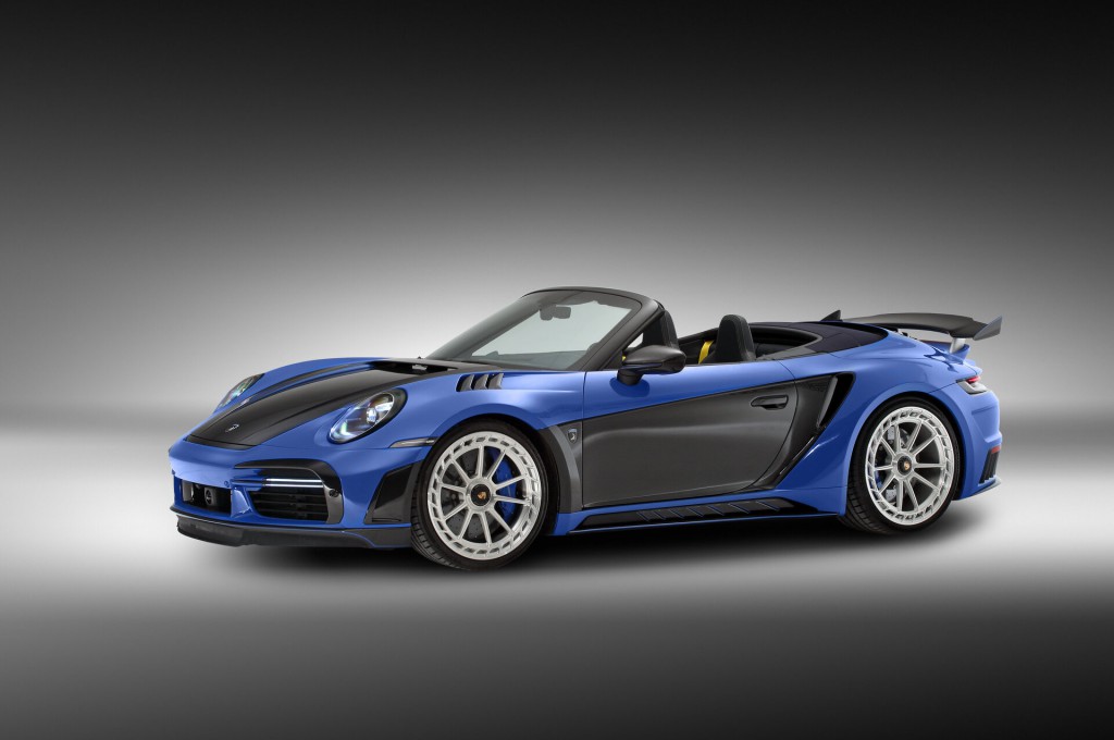 Blue Turbo S Cabrio and Green Turbo S Coupe / TopCar